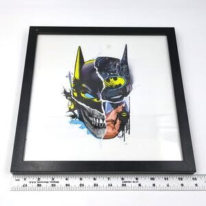 DC Comics | Wall Decor | Framed Batman Dark Knight Head Face Collage ...
